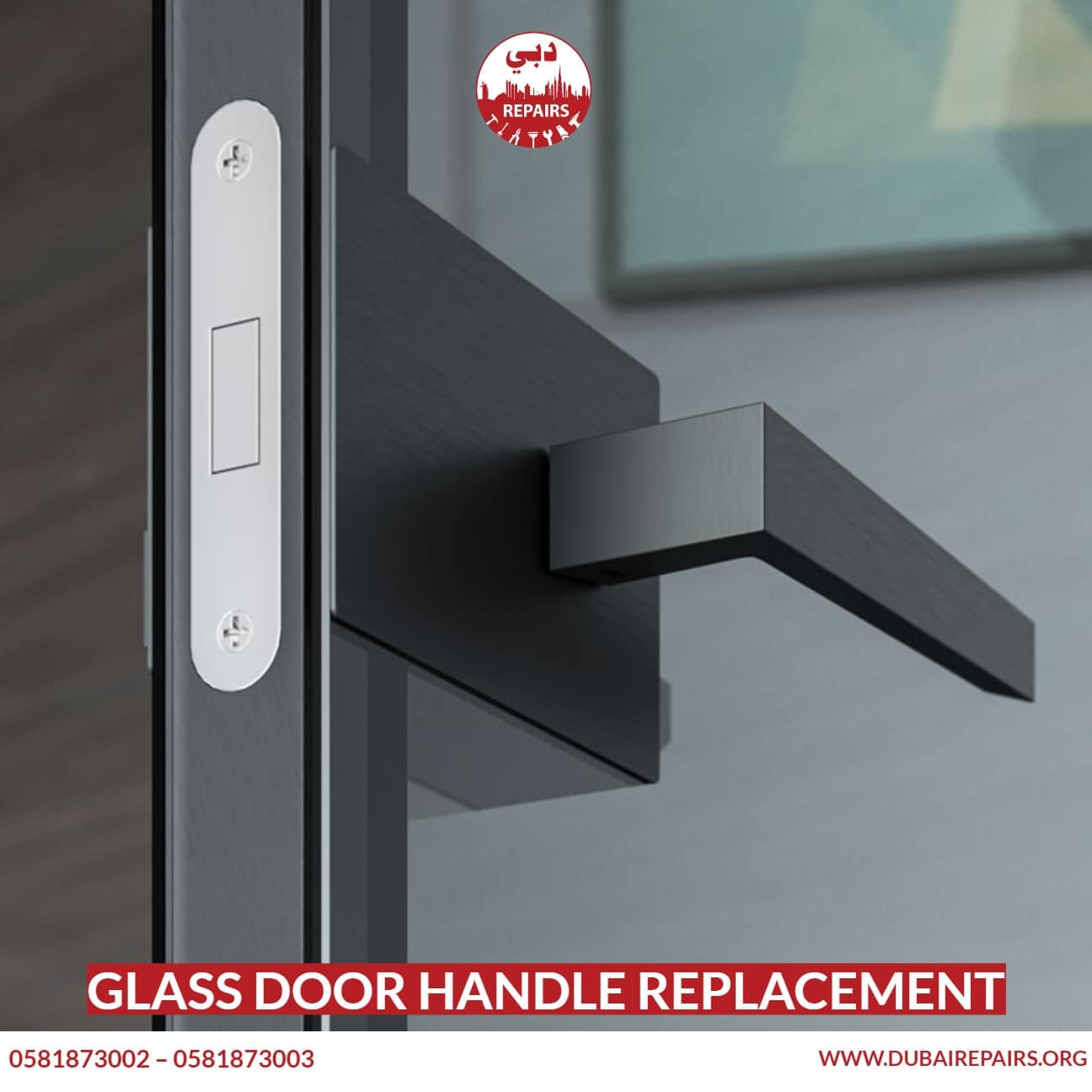Glass Door Handle Replacement - Dubai Repairs | #1 Repair Company in ...