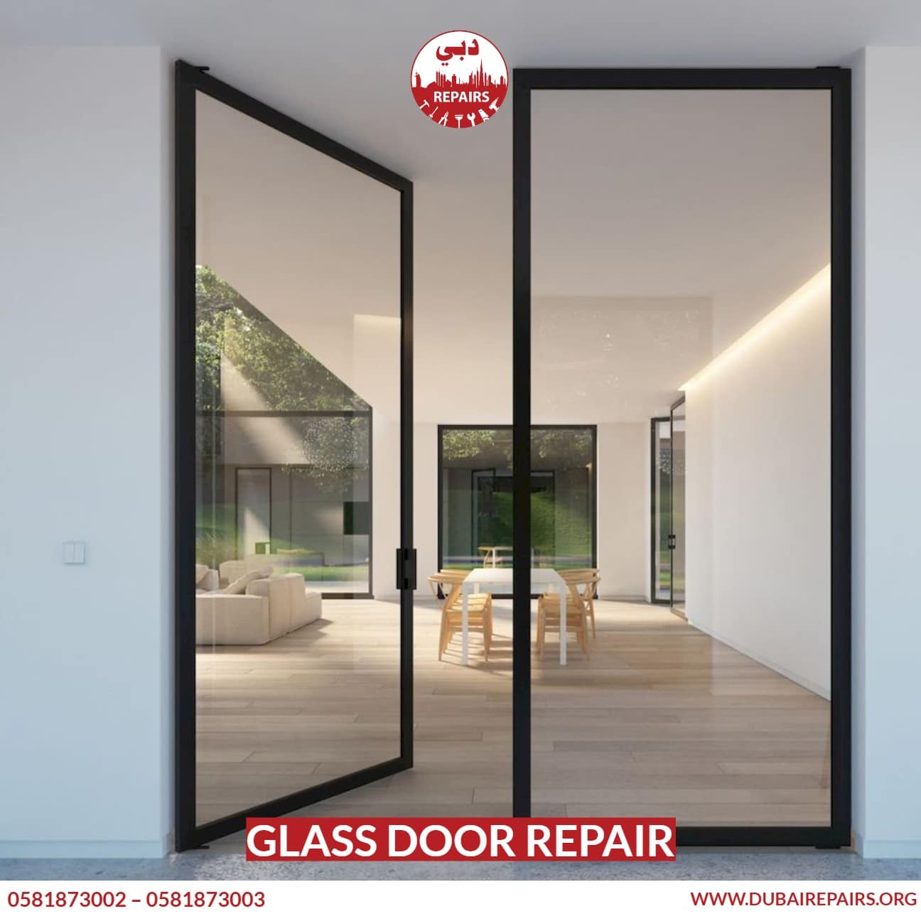 Glass Door Repair - Dubai Repairs | #1 Repair Company in Dubai