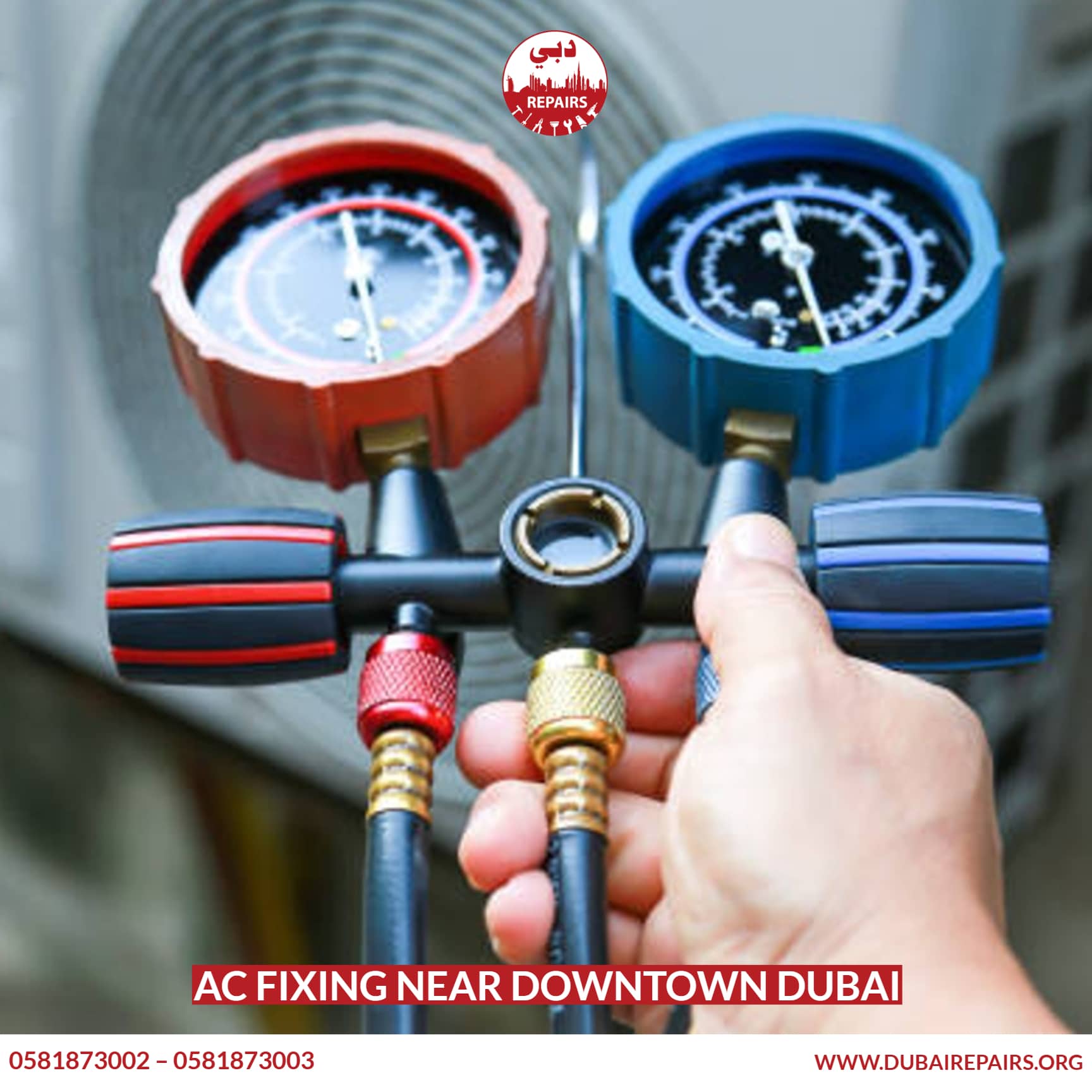 AC Fixing Near Downtown Dubai - 0581873003 - Dubai Repairs